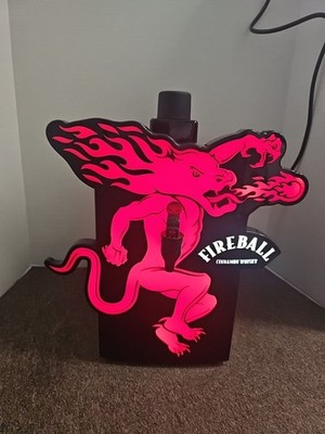 FIREBALL Whiskey Double Bottle Shot Chiller Refrigerated Beverage ...