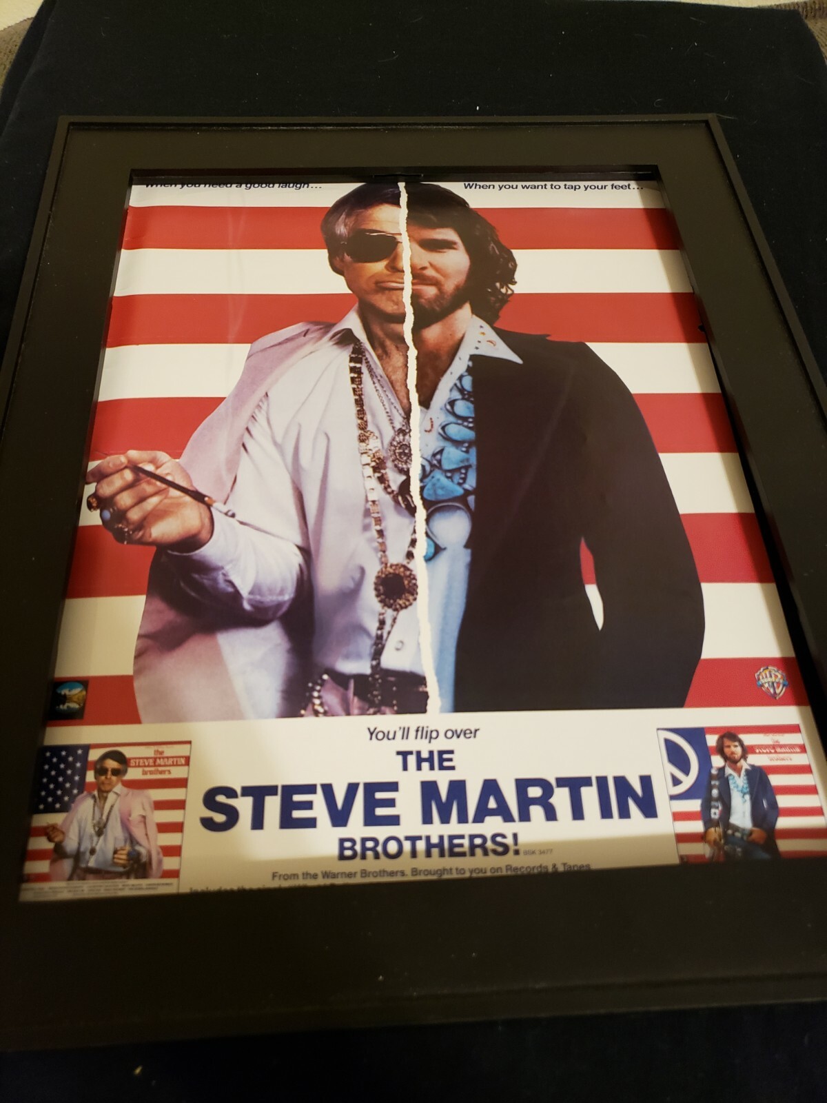 The Steve Martin Brothers Rare Original Promo Poster Ad Framed! | eBay