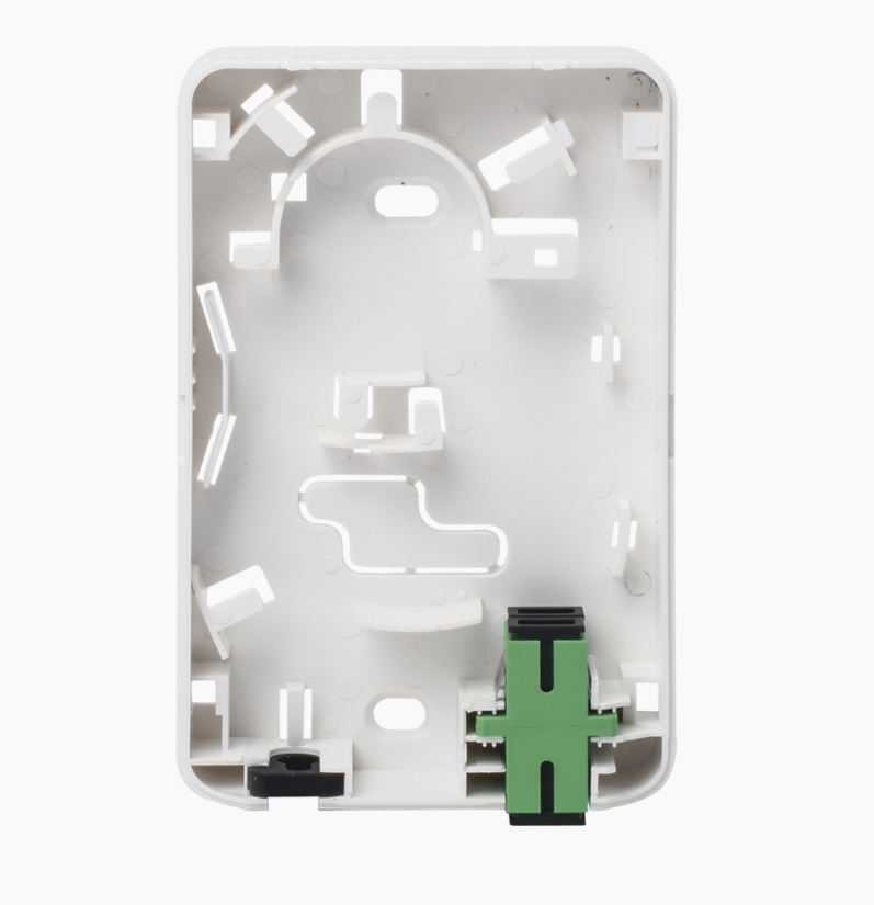 Fiberhome FTB-506 Indoor Fiber Outlet with 2 SC/APC Adaptors IP30 White ...