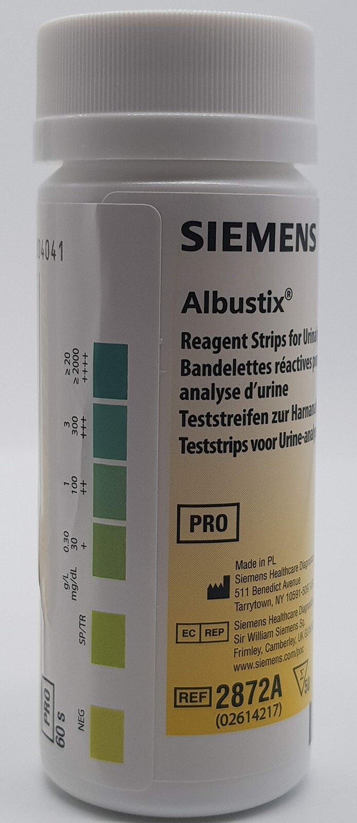 ALBUSTIX REAGENT STRIPS URINE TEST Reagent Strips for urine function ...
