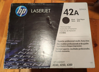 HP Q5942A 42A Toner Cartridge - Black (New in original box ...