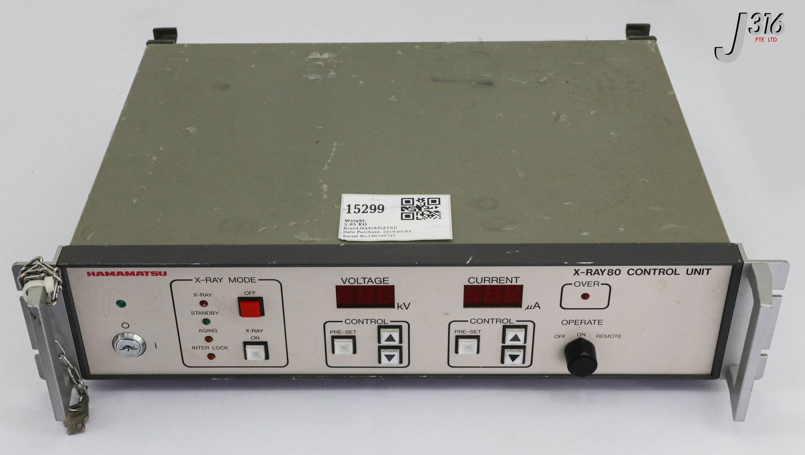 15299 HAMAMATSU X-RAY 80 CONTROL UNIT, 100V 100W 50HZ/60HZ L6731-22 ...