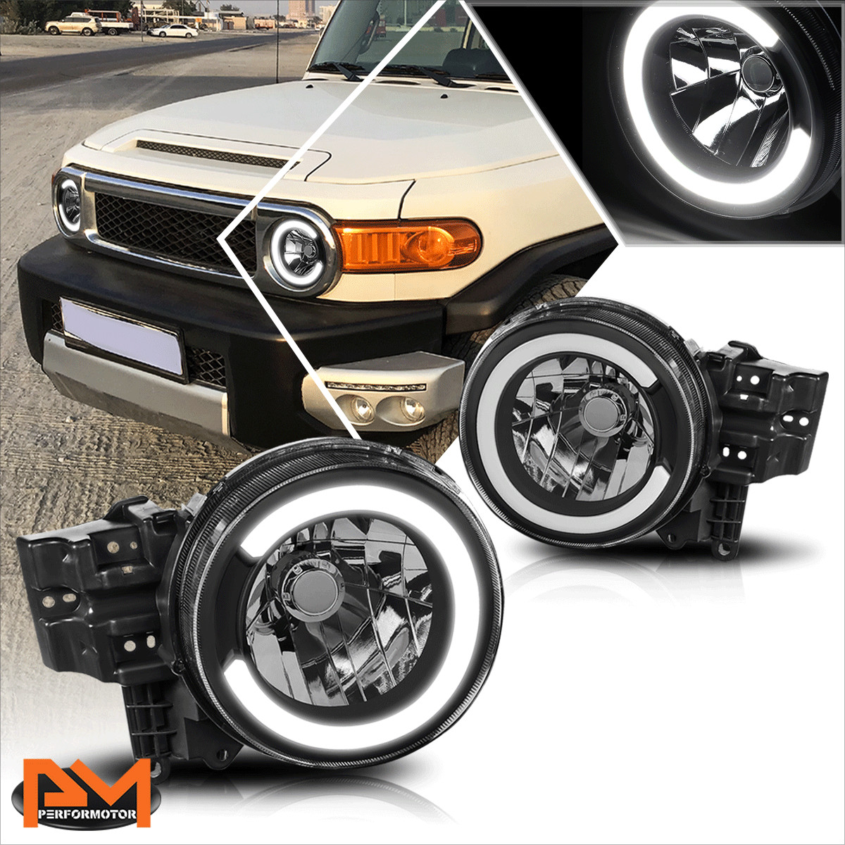 2007-2014 Toyota FJ Cruiser Full LED Projector Headlights, 52% OFF