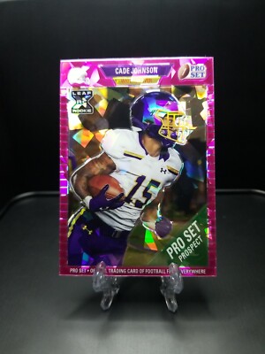 2021 Pro Set #11 Cade Johnson Pink Cracked ice RC 3/25 SDSU Seahawks | eBay