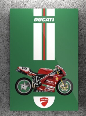 Large 18” Premium Quality Ducati Motorcycle Italian Racing Garage Sign ...