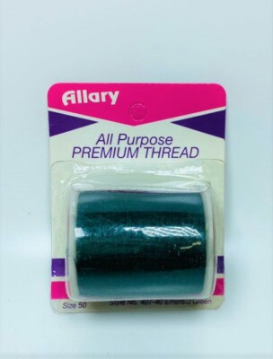 Allary Cotton Covered Premium Thread Size 50, GREEN | eBay