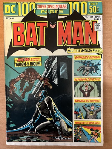 Batman #255 (DC Comics March-April 1974) Neal Adams classic! Batman vs ...