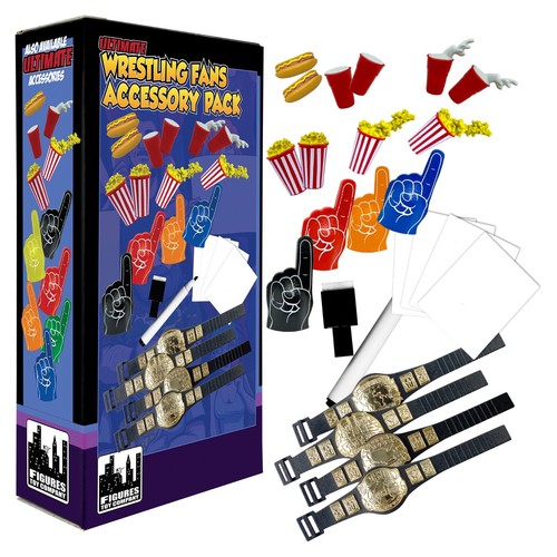 Ultimate Wrestling Crowd Fan Figures Accessory Pack for WWE & AEW ...
