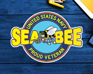 Seabee Vinyl Decal Sticker 3" 3.5" 4" 6" Navy Seabees USN Vinyl USA | eBay
