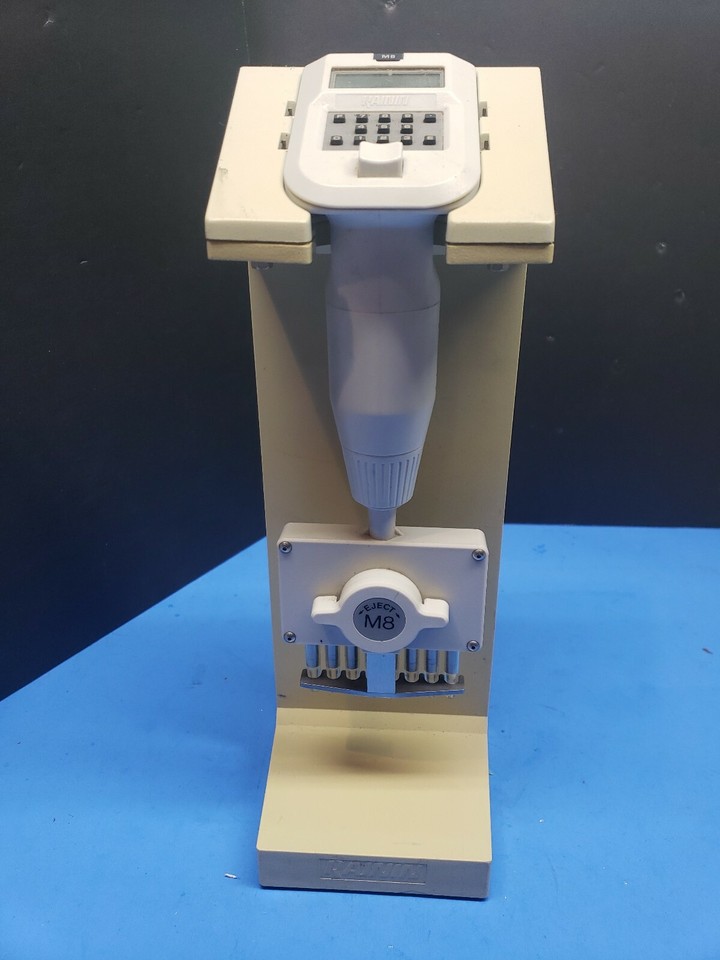 Rainin EDP M8 Electronic multichannel pipet 250ul channel Pipette ...