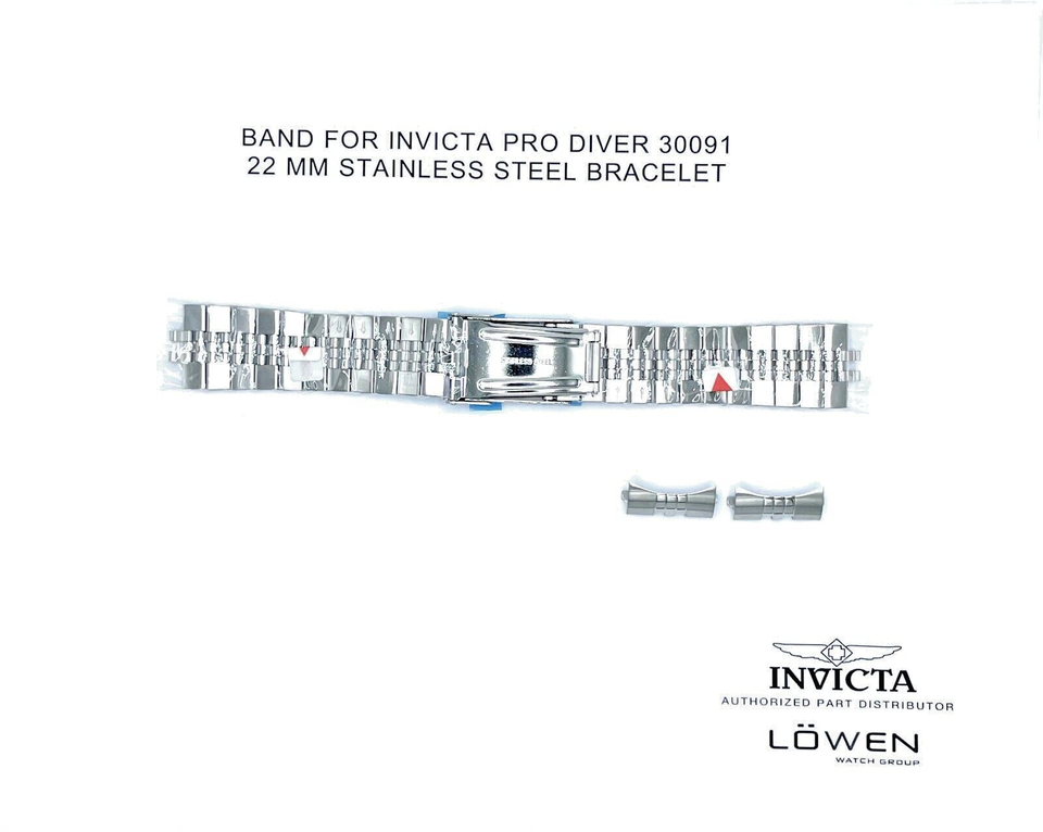 Invicta Pro Diver Stainless Steel Watch Band 22 MM Stainless Steel ...