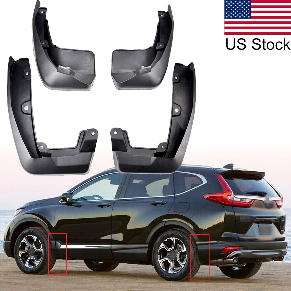4Pcs Front Rear Splash Mud Guards Flaps Fender For 2017-2022 Honda CR-V ...