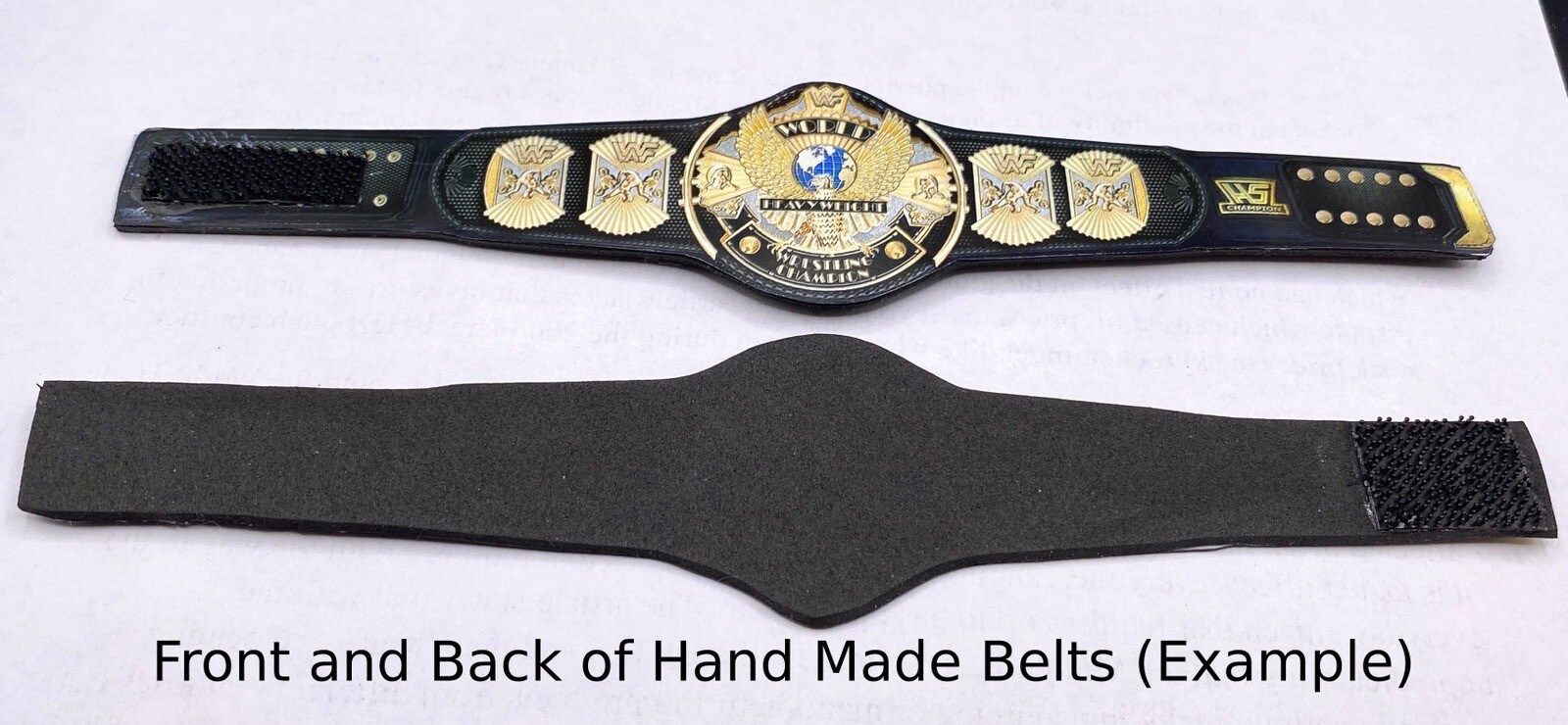 WWF Heavyweight Lot of 10 Hand Made Hasbro Scale Wrestling Figure Belts ...