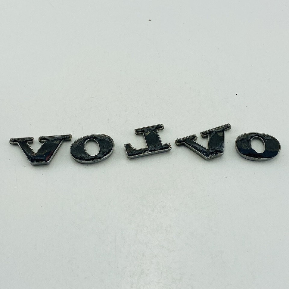 01 02 03 04 05 06 Volvo S60 Emblem Logo Letters Badge Trunk Rear Chrome ...