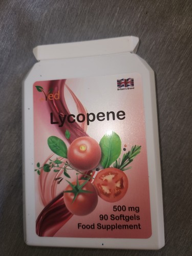 Lycopene 500 mg | 90 Softgel,Prostate & Vascular Antioxidant, Approved ...