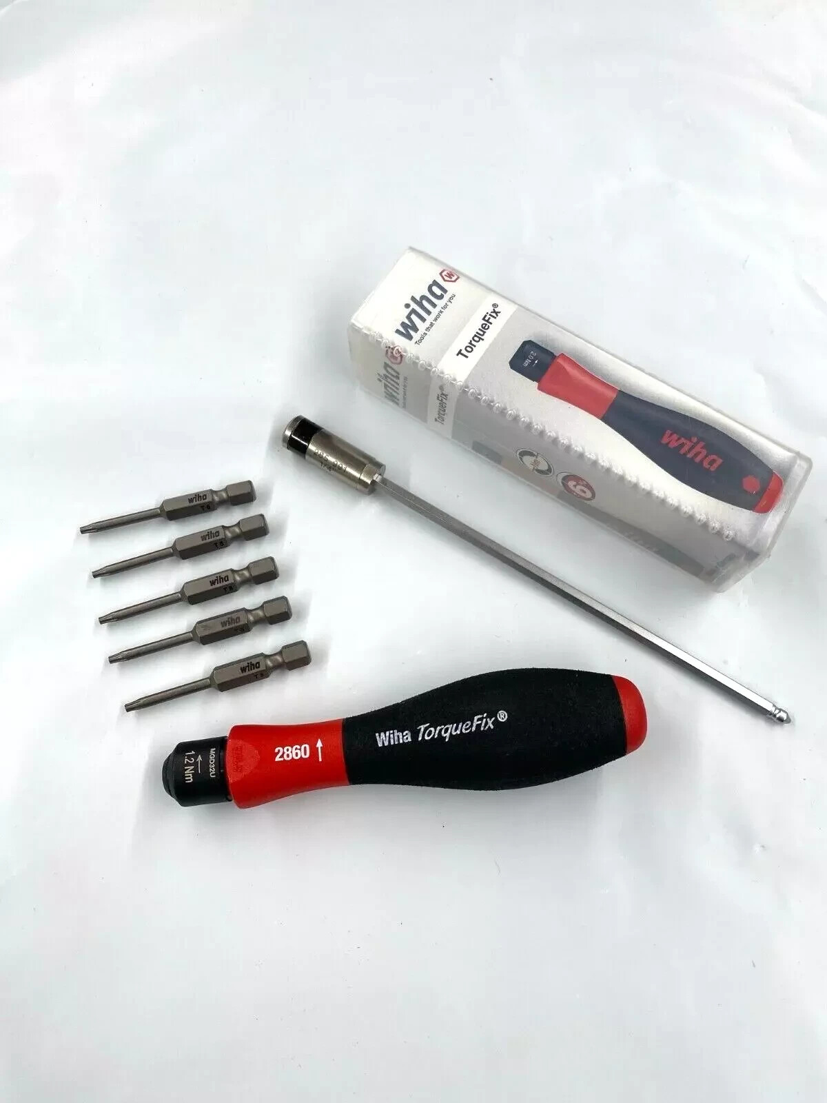 Wiha 2860 TorqueFix Adjustable Wrench Screwdriver Kit T08 Key Size 1.2 ...