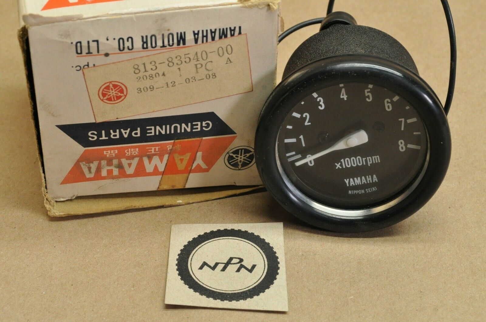 Yamaha Tachometer GP292 GP396 GP433 SL338 SL433 SS433 RPM Gauge NOS OEM ...