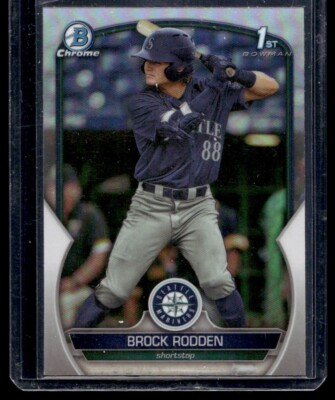 2023 Bowman Chrome Refractor Brock Rodden Seattle Mariners #BDC-171 | eBay