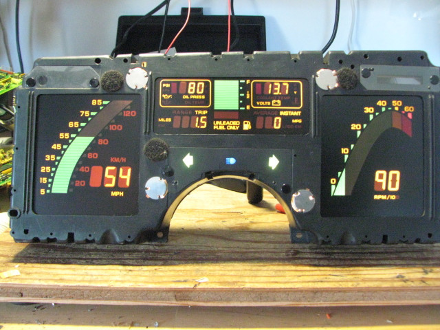 1985 C4 Corvette Digital Dash Gauge Instrument Cluster LCD LED Set NEW ...