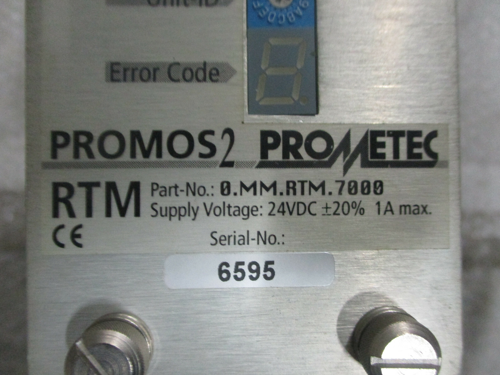 Promos2 Prometec RTM 0.MM.RTM.7000 Module 0.SM.RTM.PA211 Sensor Module ...