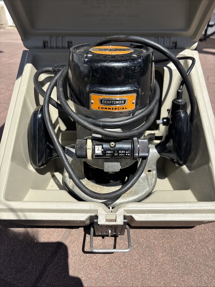 Sears Craftsman Model 315.17380 Commercial Router Double Insulated Ball ...