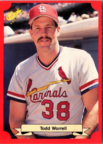 1988 Classic Red Todd Worrell #181 St. Louis Cardinals Baseball Card | eBay