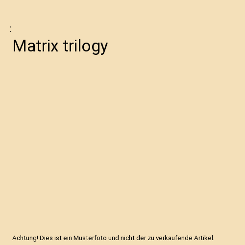 Matrix trilogy 5051888200483 | eBay.de