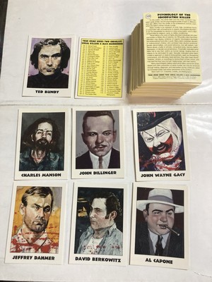 110 card 1992 serial killers & Mass murderers set Series 1,2 Bundy ...