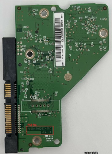 Western Digital PCB Logic Board - Circuit Board - 2060-701567-000 REV ...