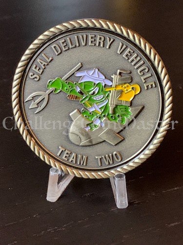 D72 Navy SEAL Delivery Vehicle Team Two 2 SDVT-2 Challenge Coin ...