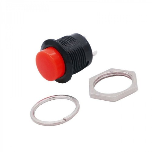 2x Red Momentary Push Button Temporary Reset Horn Switch Car Boat ...