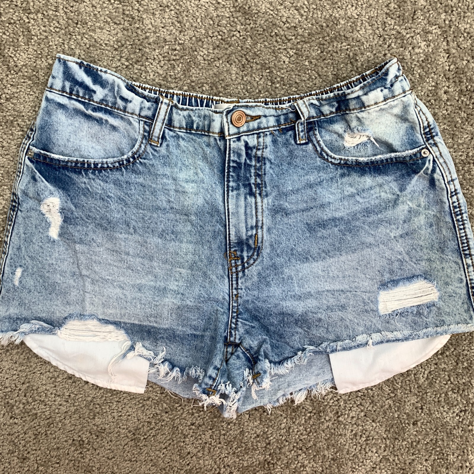 Nobo No Boundaries Denim Cut-Off Shorts Juniors 11 Bl… - Gem