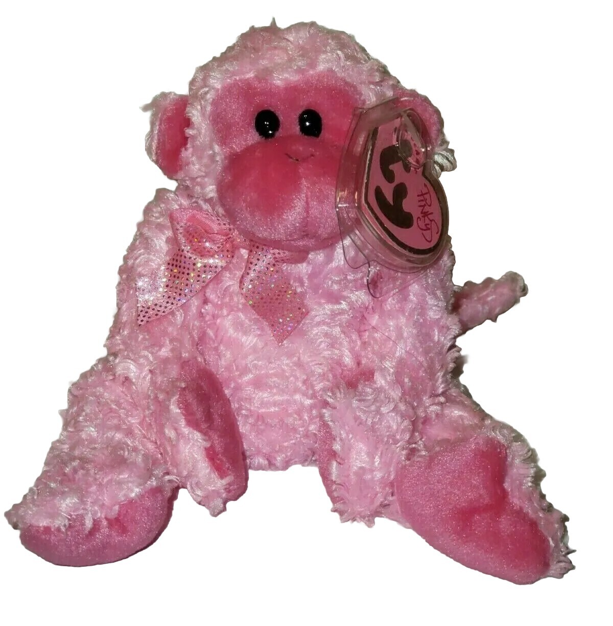 Ty Pinkys Beanie Baby JULEP the Pink Monkey (7 Inch) NEW MWMTs Plush ...