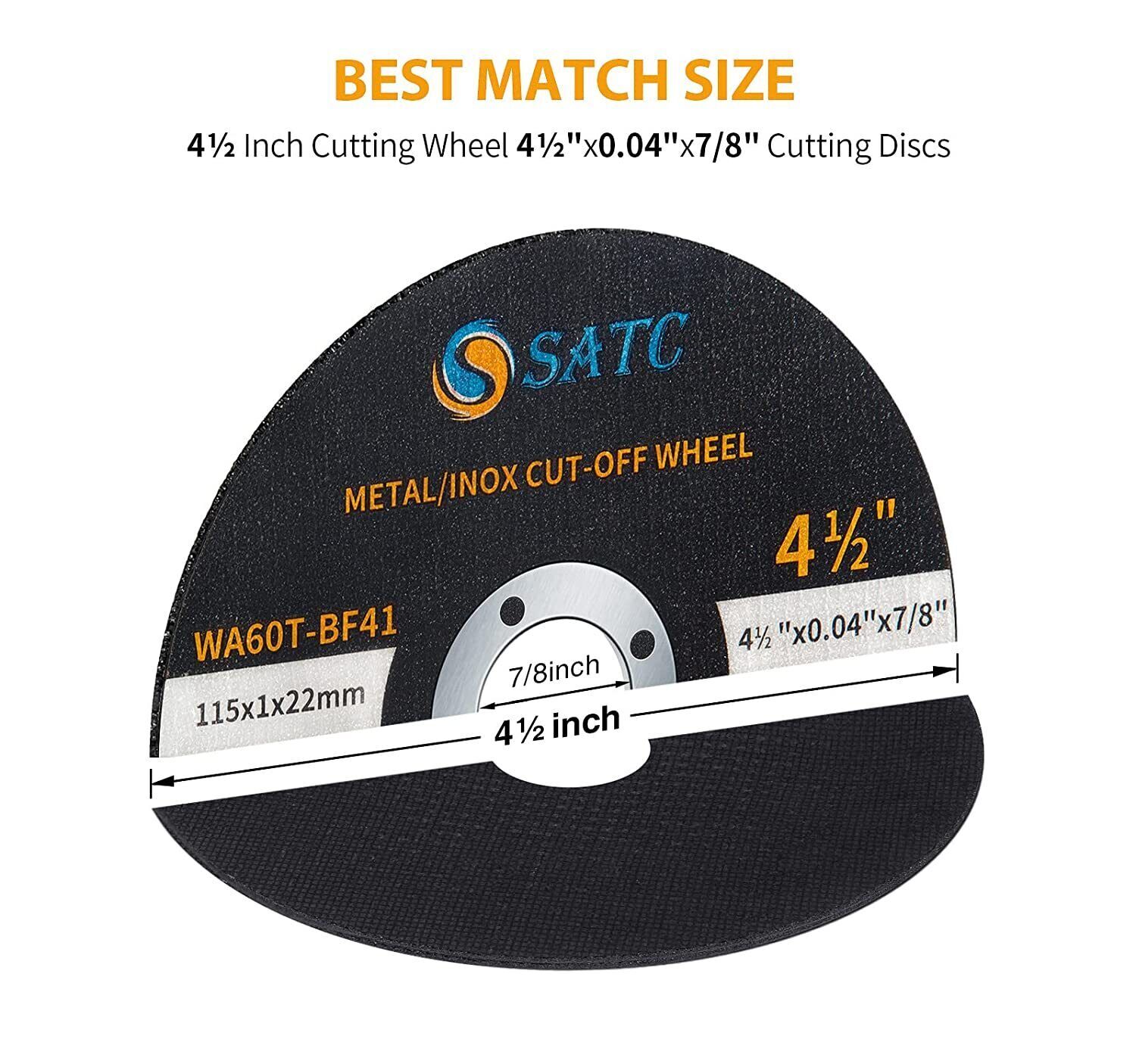 115MM 4.5" METAL CUTTING DISC METAL CUTTING BLADE FOR GRINDER ULTRA ...