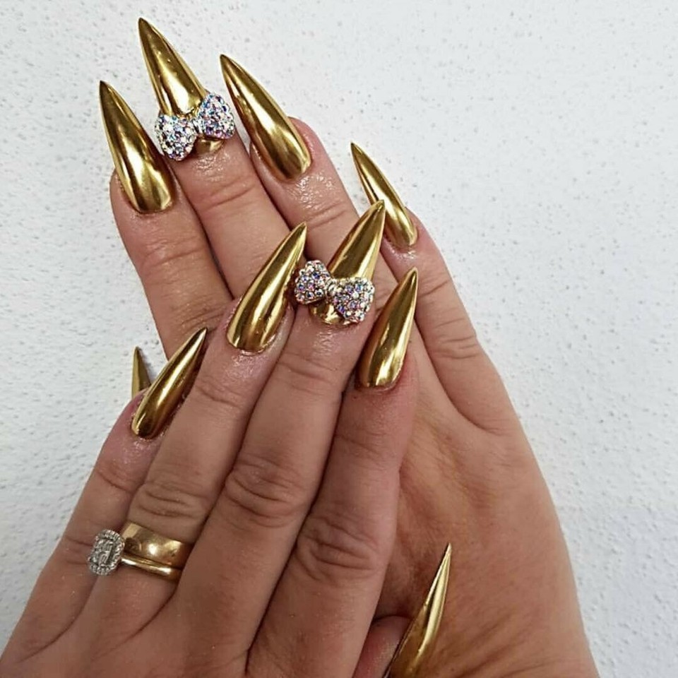 GOLD CHROME NAIL MIRROR POWDER EFFECT Pigment NAILS New Trend Magic ...