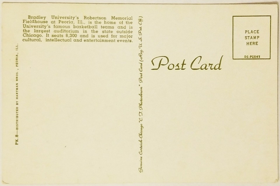 Bradley University Robertson Memorial Fieldhouse Peoria Illinois ...