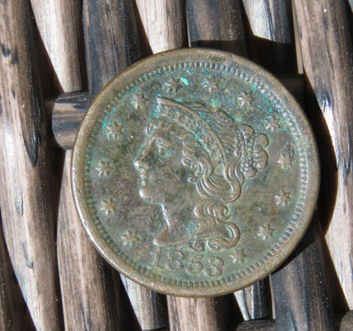 1853 Liberty Head Braided Hair Large Cent | eBay