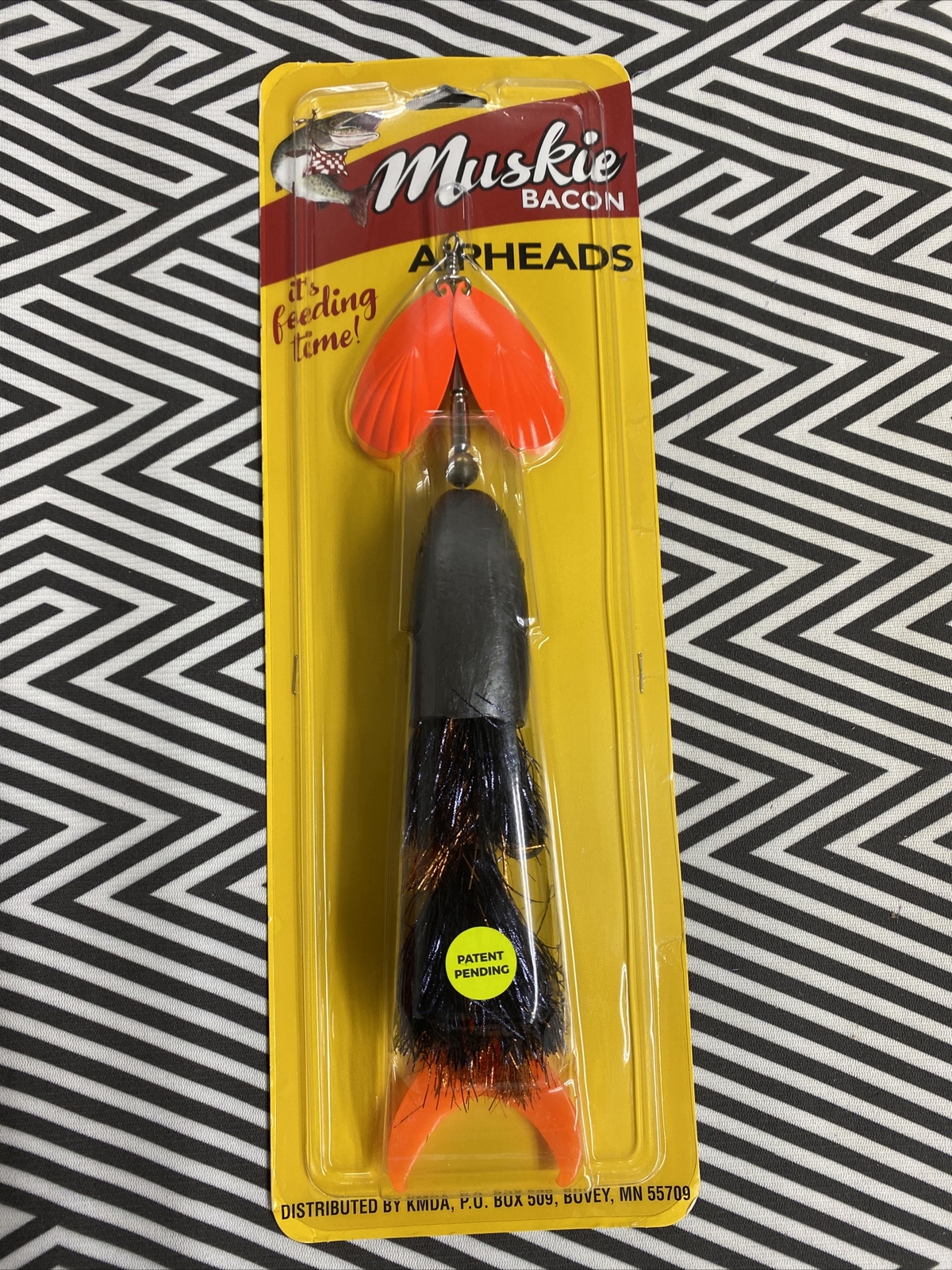 Muskie Bacon Airhead Inline Spinner - Soft Plastic Head - Pike Musky ...
