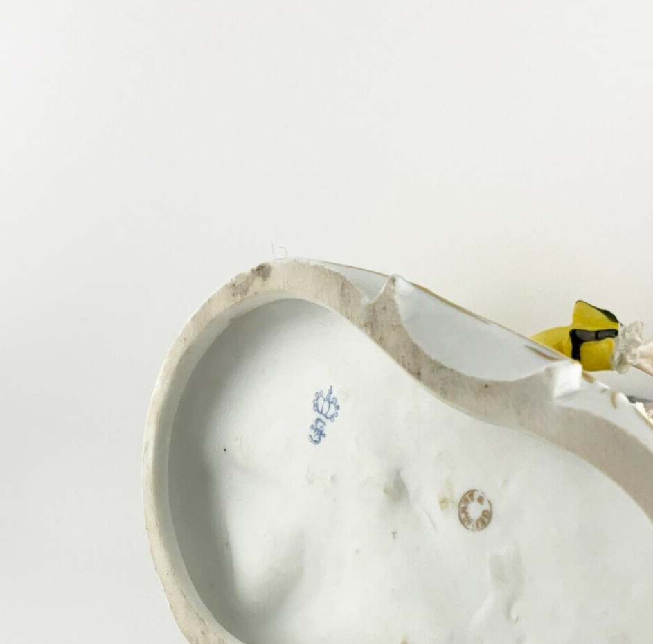 Antique Sitzendorf Porcelain Works Figurine "Victorian Dancing Couple ...