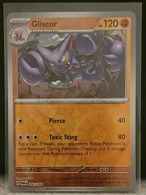 Pokemon TCG Card Gliscor 092/182 S&V Paradox Rift Reverse Holo NM | eBay