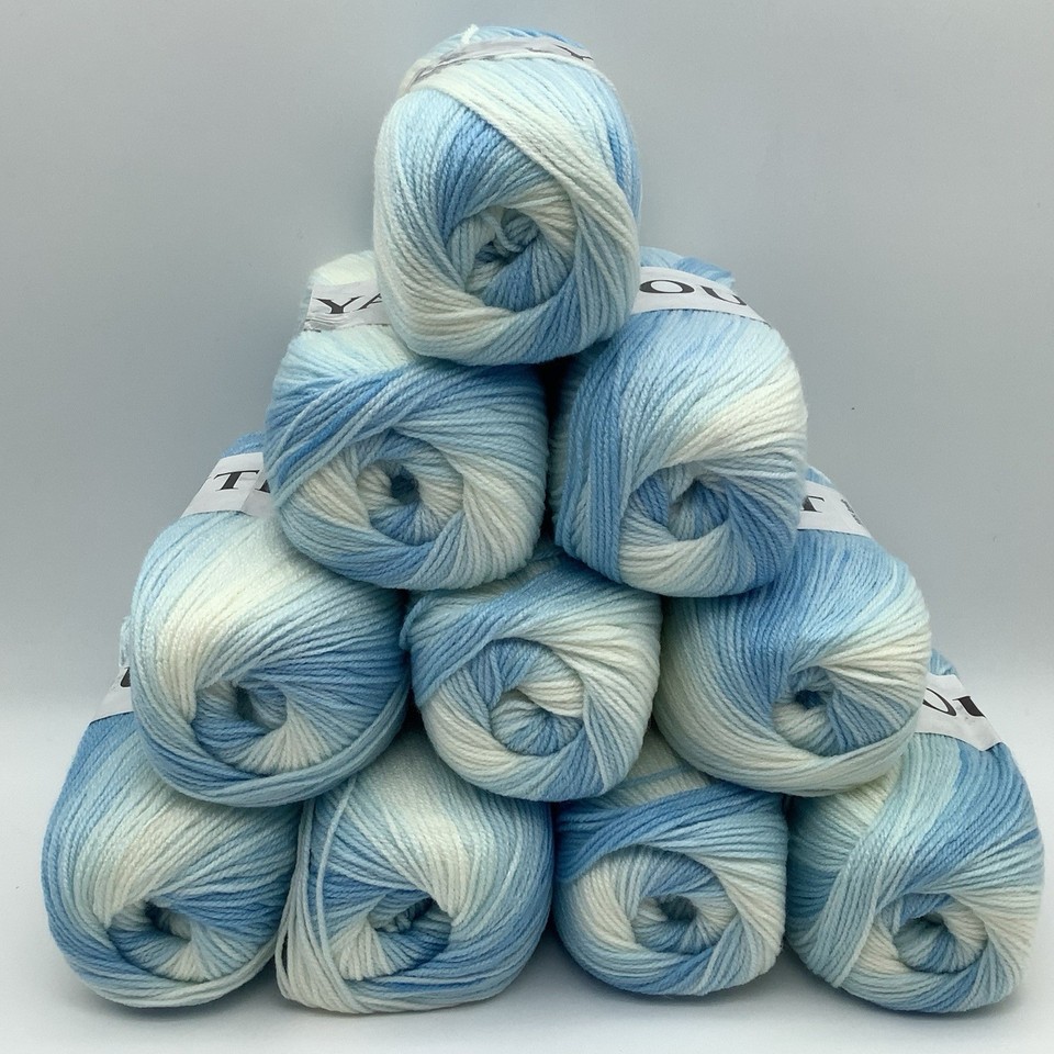 Yarn Outlet Varigated Dk Knitting Crochet Yarn 10X100g Balls-As ...