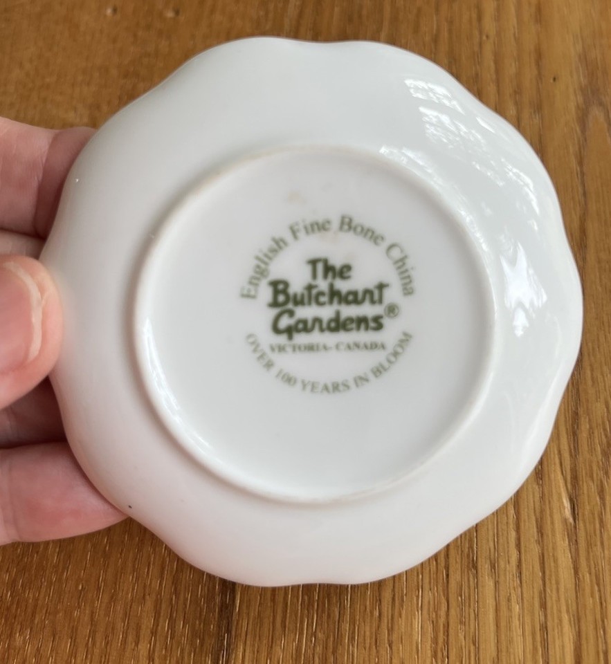 Antique to Vintage Butter Pats LOT of 3 - White Body with flowers ...