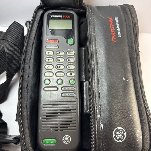 GE TransPak Cellular Mobile Brick Bag Phone CarFone 5000 UNTESTED | eBay