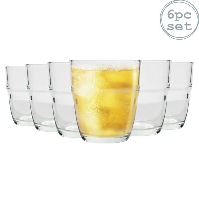 Stacking Water Juice Tumbler Glasses 305ml - Bormioli Rocco Modulo ...