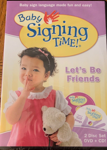 Baby Signing Time-Let's Be Friends DVD-2 Discs(DDVD & CD)-RARE-SHIPS N ...