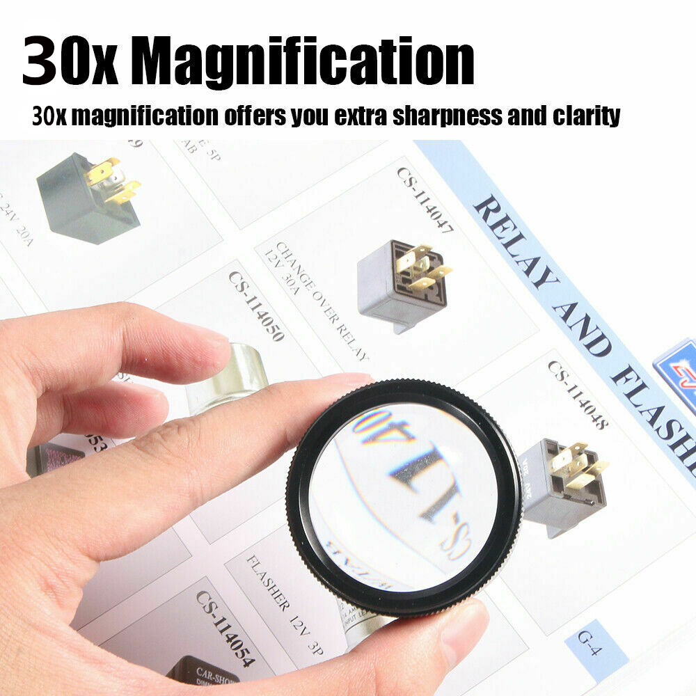 2Pcs 40X30 Magnifying Loupe Jewelry Eye Glass Magnifier Jewelers Loop ...