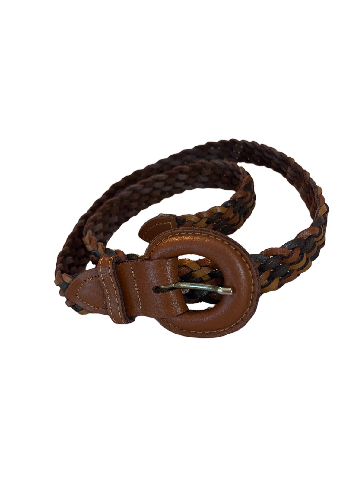 Women’s Hand Braided Skinny Leather Belt Size: Small/… - Gem