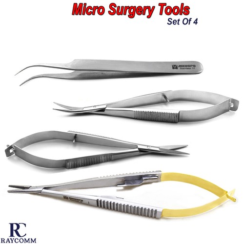 Micro Surgery Noyes Scissors Castroviejo Needle Holder Suture Tying Forceps CE | eBay
