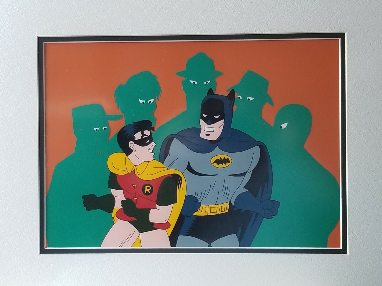 Batman and Robin (Fighting 1) 1966 TV Series Hand Painted Animation Cel ...