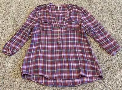 Women’s Matilda Jane All Day Millie Tunic Popover Top Size Large Purple ...